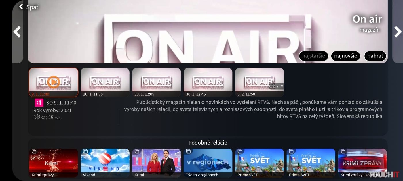 Lepšia.TV: Funkciami nabitá internetová televízia (RECENZIA) | TOUCHIT