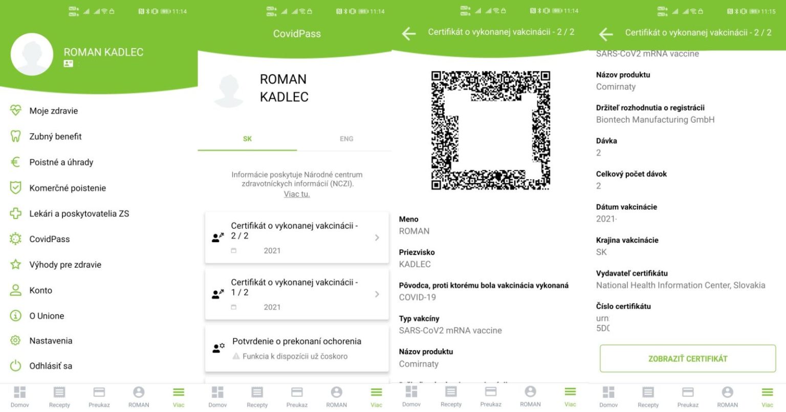COVID preukaz EÚ je už k dispozícii aj v aplikácii Union zdravotná ...